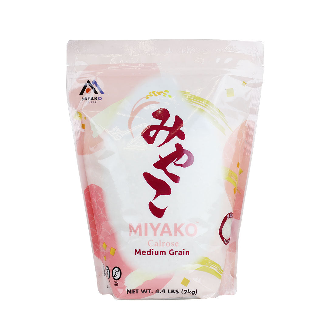 Miyako Calrose Medium Grain White Pearl Rice 4.4 lbs (2kg) — MTC Kitchen