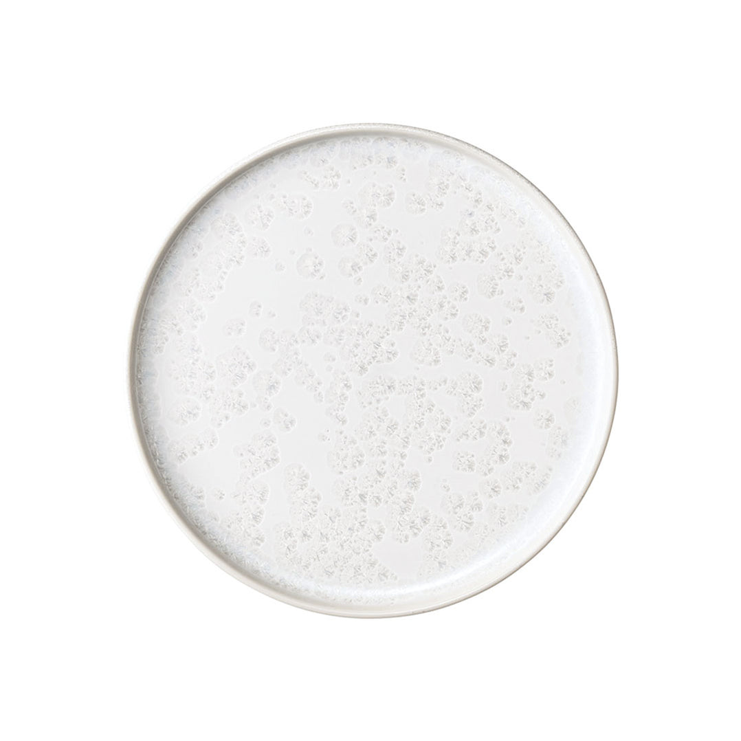Zuk White Hazy Crystalized Stackable Salad Plate 7.5" dia — MTC Kitchen