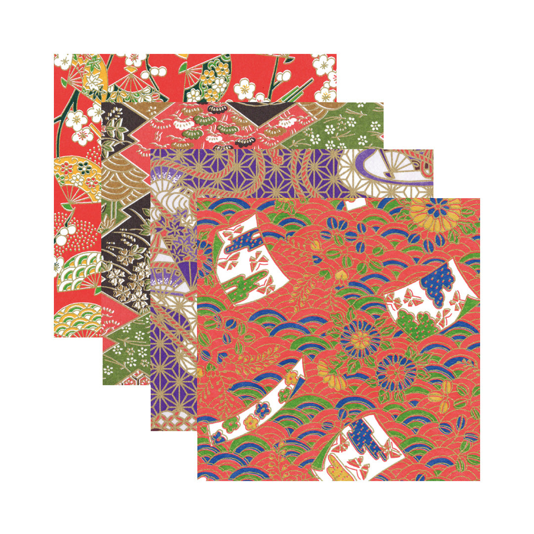 Yuzen Chiyogami Decorative Papers 4.75" x 4.75" 100 Sheets — MTC Kitchen