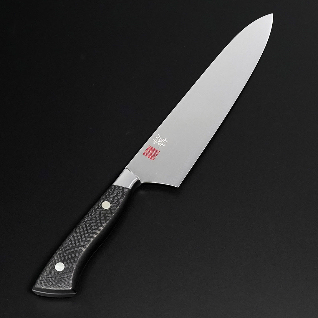 Nenohi Nagi Gyuto Knife 210mm (8.2") Carbon Fiber Handle — MTC Kitchen