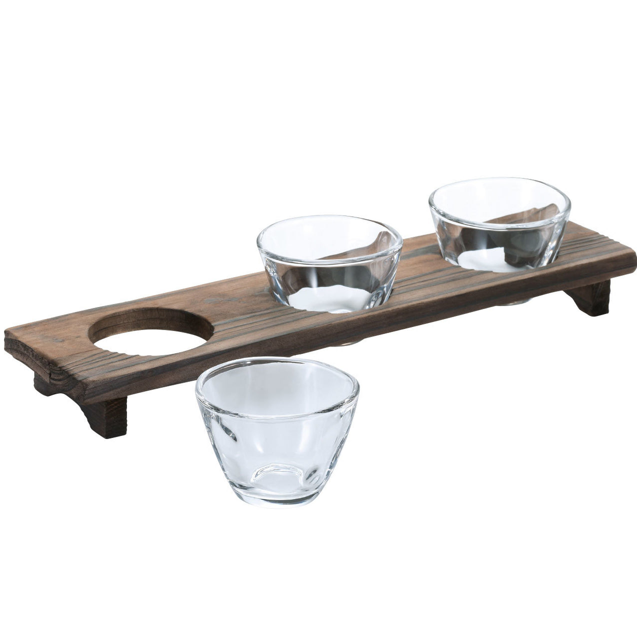 Organic Shaped Sake Flight Glass Set 2.5 fl oz x 3 cups — MTC Kitchen
