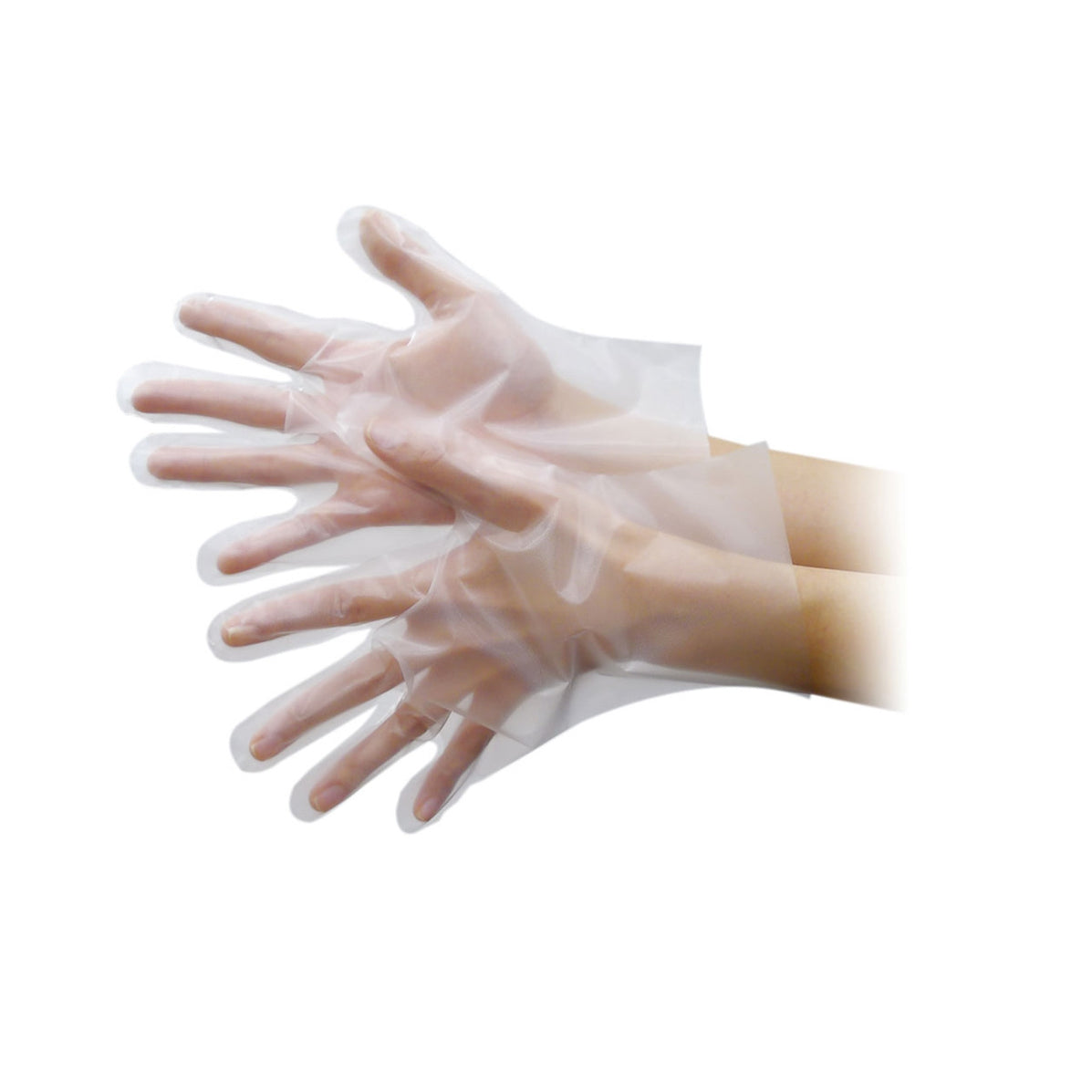 27 Micron Five-Finger-Squeeze Non-Stick Embossed Disposable Gloves Med ...