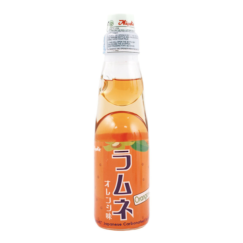 Miyako Ramune Orange Flavored Soda 6.76 fl oz (200ml) x 30 bottles ...