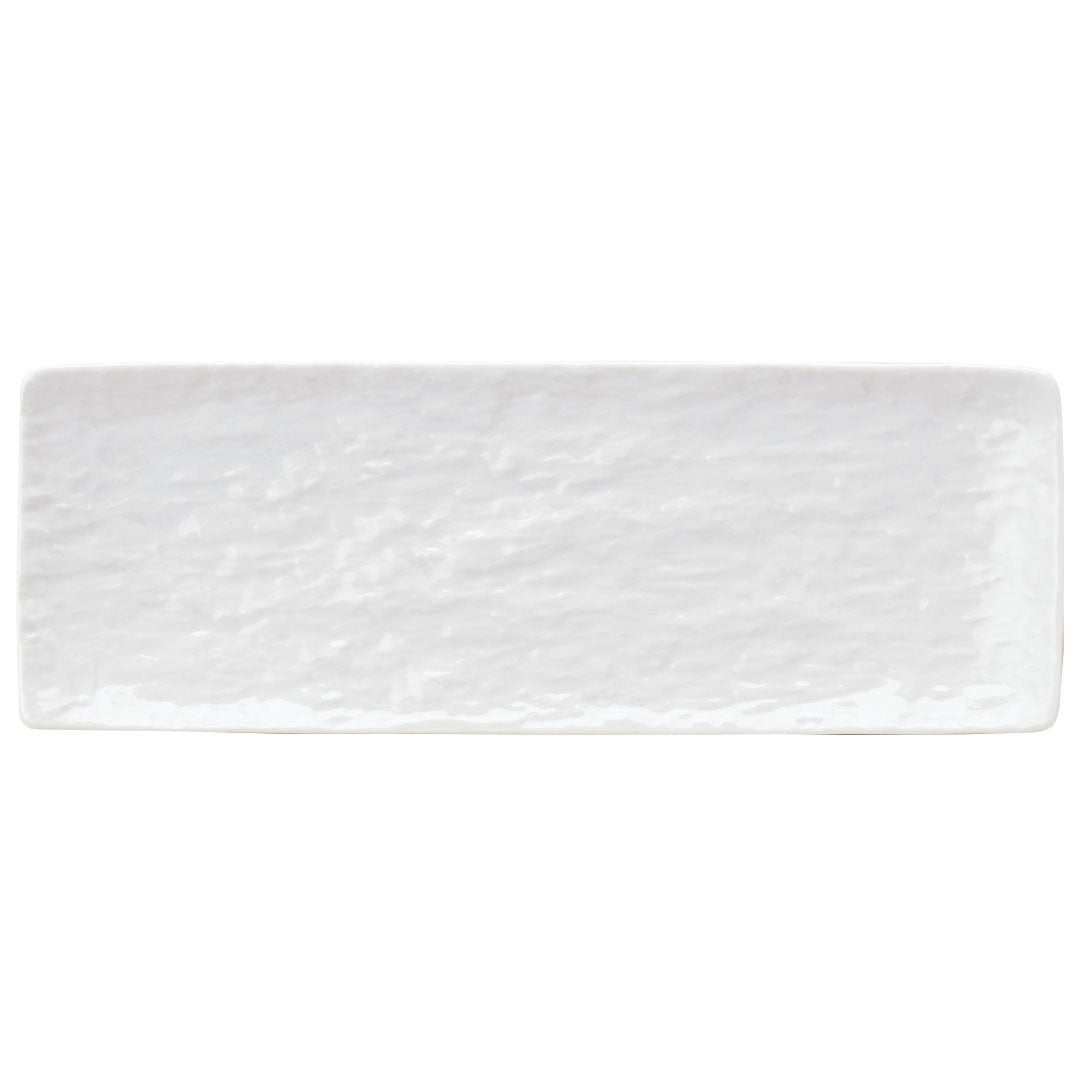 Porcelain Petra White Flat Rectangular Dinner Plate 11.8" x 4.1" — MTC ...