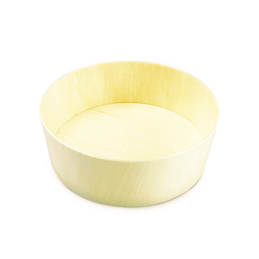 Wooden Round Takeout Bento Box 5.1" dia (300/case) - No Lid — MTC Kitchen
